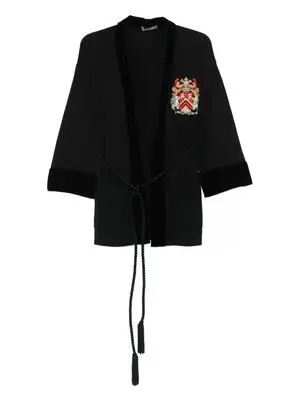 Alberta Ferretti Embroidered Velvet Cardigan