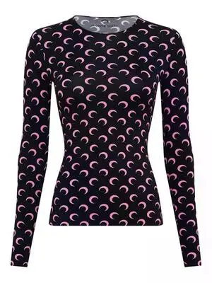MARINE SERRE Moon Print Jersey Top