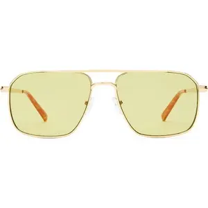 AIRE Equator 55mm Aviator Sunglasses - Gold/vintage Tort/sage