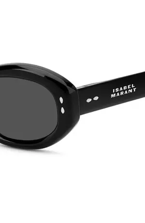 Isabel Marant 55mm Cat Eye Sunglasses - Black/grey