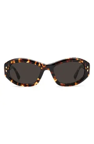 Isabel Marant 55mm Cat Eye Sunglasses - Havana/grey