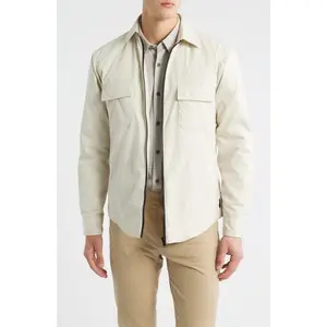 BOSS C-luke Zip-up Overshirt - Open White