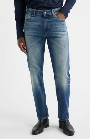 Boss Medium Wash Jeans For Men