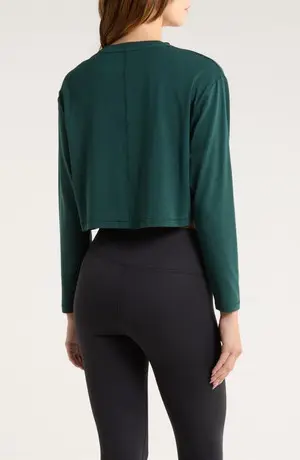 Spanx Long Sleeve Crop T-shirt