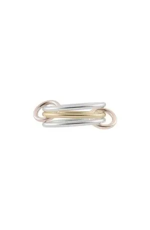 SPINELLI KILCOLLIN Solarium Linked Ring - Silver/yellow Gold/rose Gold