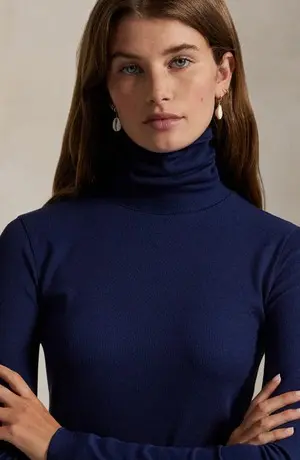 Polo Ralph Lauren Ribbed Turtleneck Top