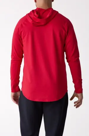 CENTERLINE ATHLETICS Hooded Layering Top - Team Red