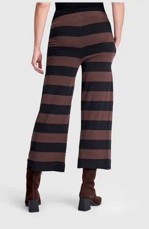 Alembika Striped Cropped Pants