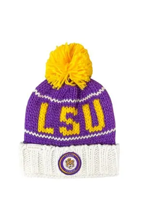 BITS & BOWS Lsu® Tigers Game Day Bobble Hat - Purple