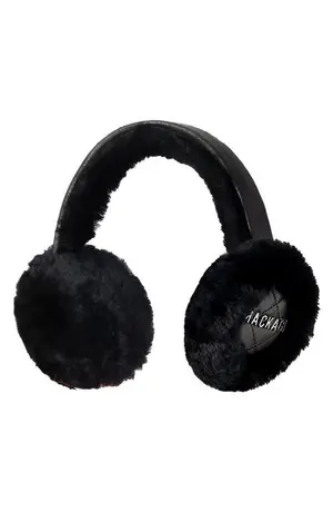 Mackage Shearling Earmuffs - Black-black