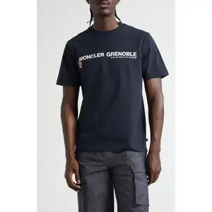 Moncler Logo Graphic T-shirt - Eclipse
