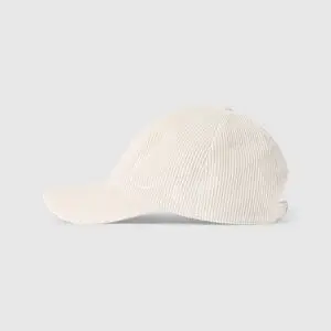Gucci Corduroy Baseball Cap White