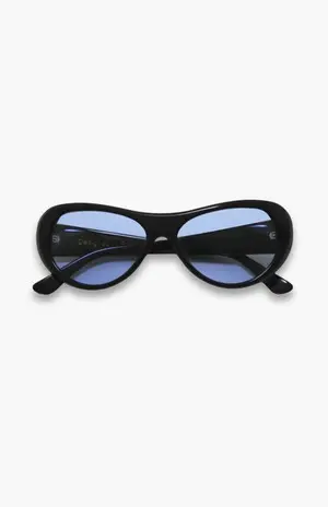 INDY Liotta Round Polarized Sunglasses - Blue