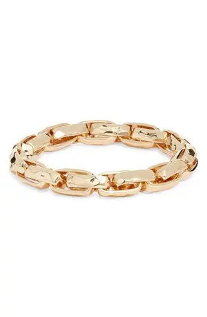Nordstrom Hammered Link Stretch Bracelet - Gold