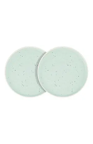STONE + LAIN Elena Stoneware 4-piece Salad Plate Set - Mint