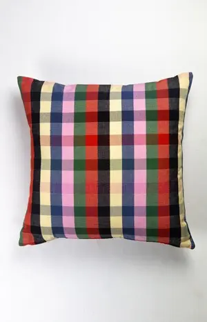 ARCHIVE NEW YORK Handwoven Marta Cotton Throw Pillow - Red