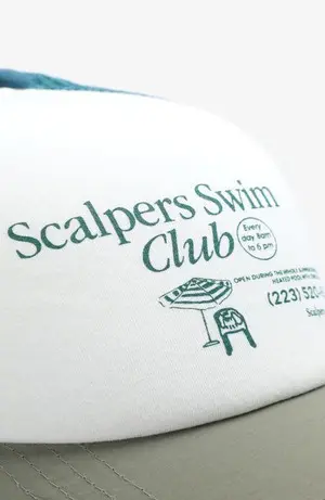 SCALPERS Swim Club Trucker Cap - Green