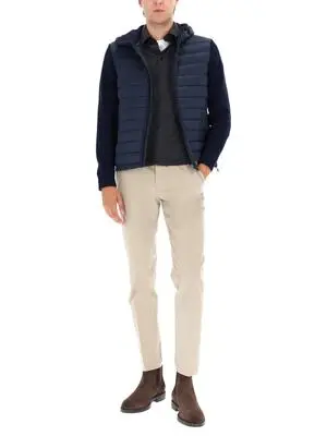 COLMAR Hooded Jacket With Knitted Sleeves