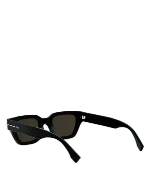 Fendi Selleria Rectangle Sunglasses, 50mm