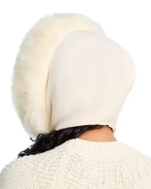 KYI KYI Wool & Faux Fur Hood