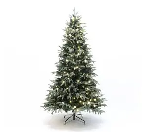 LUXEN HOME Luxenhome 6.5ft Artificial Xmas Tree W/ 350 Mix Ed Warm Lights - One-color