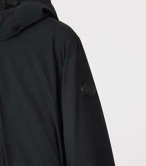 Burberry Down Mid-length Hooded Nylon Coat