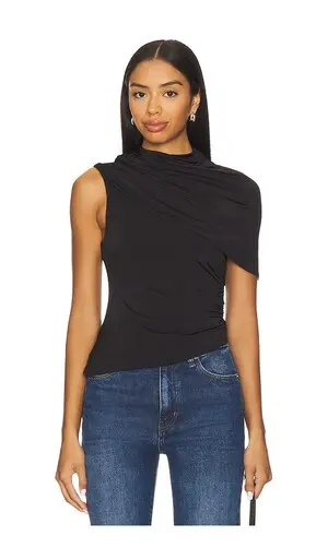 LOVERS AND FRIENDS Belinda Asymmetrical Draped Top