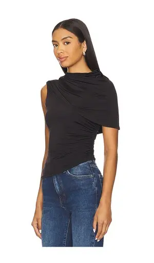 LOVERS AND FRIENDS Belinda Asymmetrical Draped Top