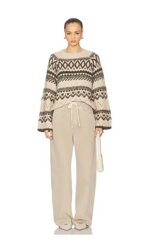 Sanctuary Fairisle Crew Neck Sweater
