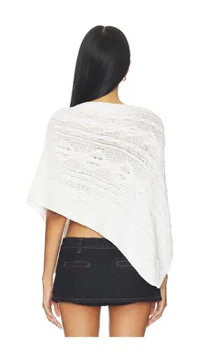 Frankies Bikinis Mountain Cable Knit Poncho