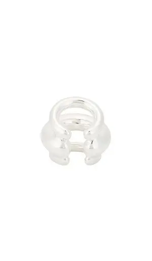 BRONX BANCO Triple Dome Ear Cuff In Metallic