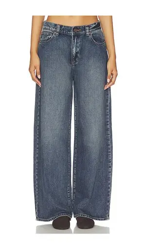 Abrand Denim 95 Super Baggy Jeans Blue Wash - Prue