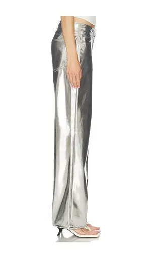 Rag & Bone Logan Faux Leather Wide Leg Pant