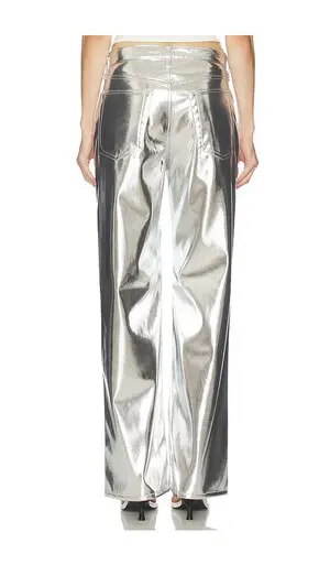 Rag & Bone Logan Faux Leather Wide Leg Pant