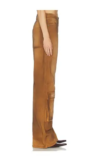 MSGM Overdyed Spray Pant - Beige