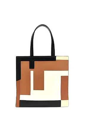 Fendi Leather Tote - Brown