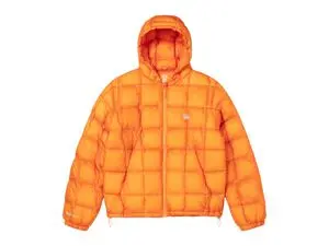 StÜssy Midweight Hooded Puffer - Orange