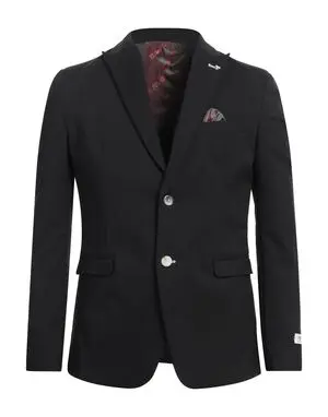 BERNA Blazer Size Cotton, Polyamide, Elastane - Black