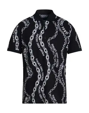 Men's Versace Black Polos