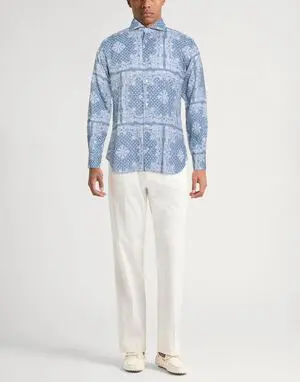 Fedeli Shirt Size Linen - Blue
