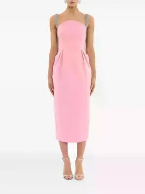 Rebecca Vallance Amaro Embellished Midi Dress - Pink
