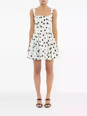 Rebecca Vallance Square Neck Polka Dot Mini Dress