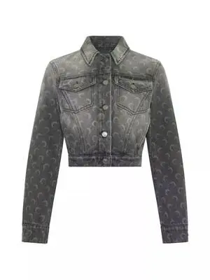 MARINE SERRE Marine Serre Moon Laser Denim Jacket Grey