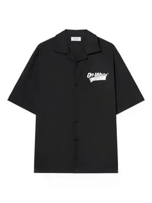 Off-White Tape Logo Bowling Shirt