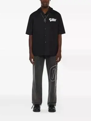 Off-White Tape Logo Bowling Shirt