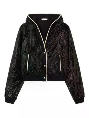 Palm Angels Curved Logo Sequin Jacket