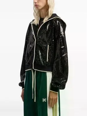 Palm Angels Curved Logo Sequin Jacket