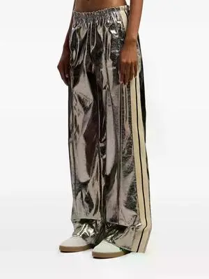 Palm Angels Laminated Wide-leg Track Pants