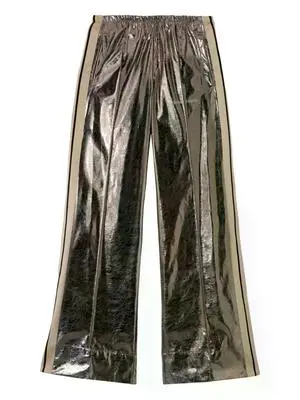 Palm Angels Laminated Wide-leg Track Pants