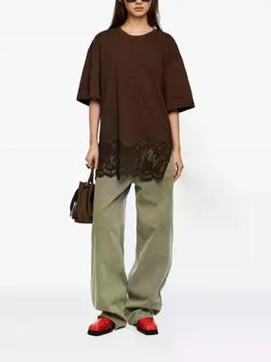 Bimba Y Lola Lace-trimmed T-shirt
